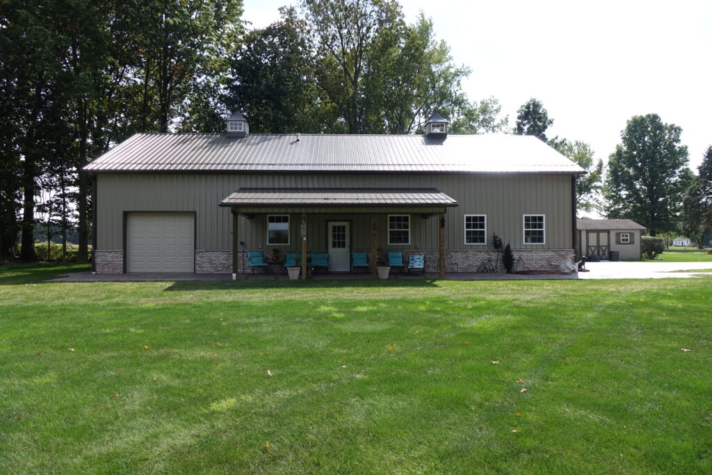 Lean-To Porch Options For Pole Barns & Pole Buildings