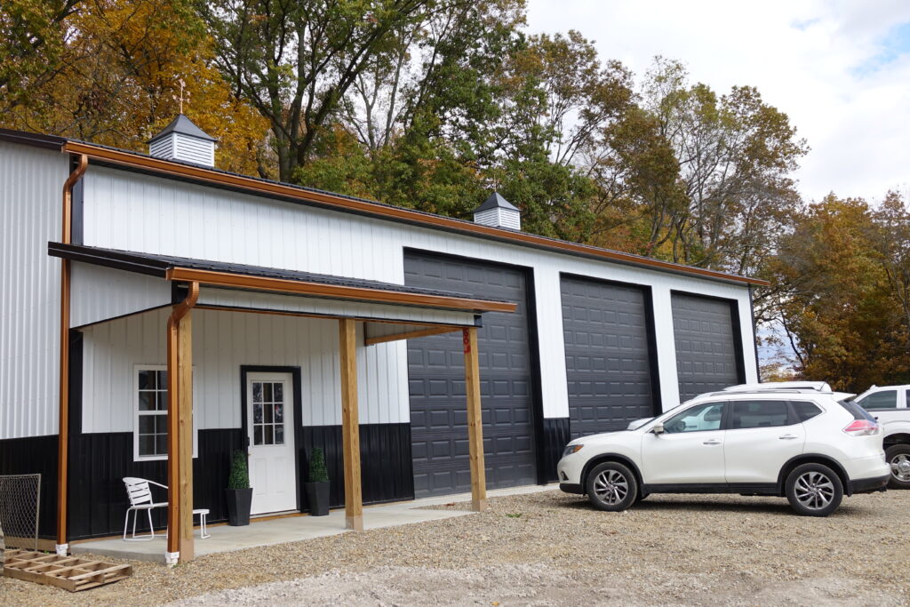 Lean-To Porch Options For Pole Barns & Pole Buildings