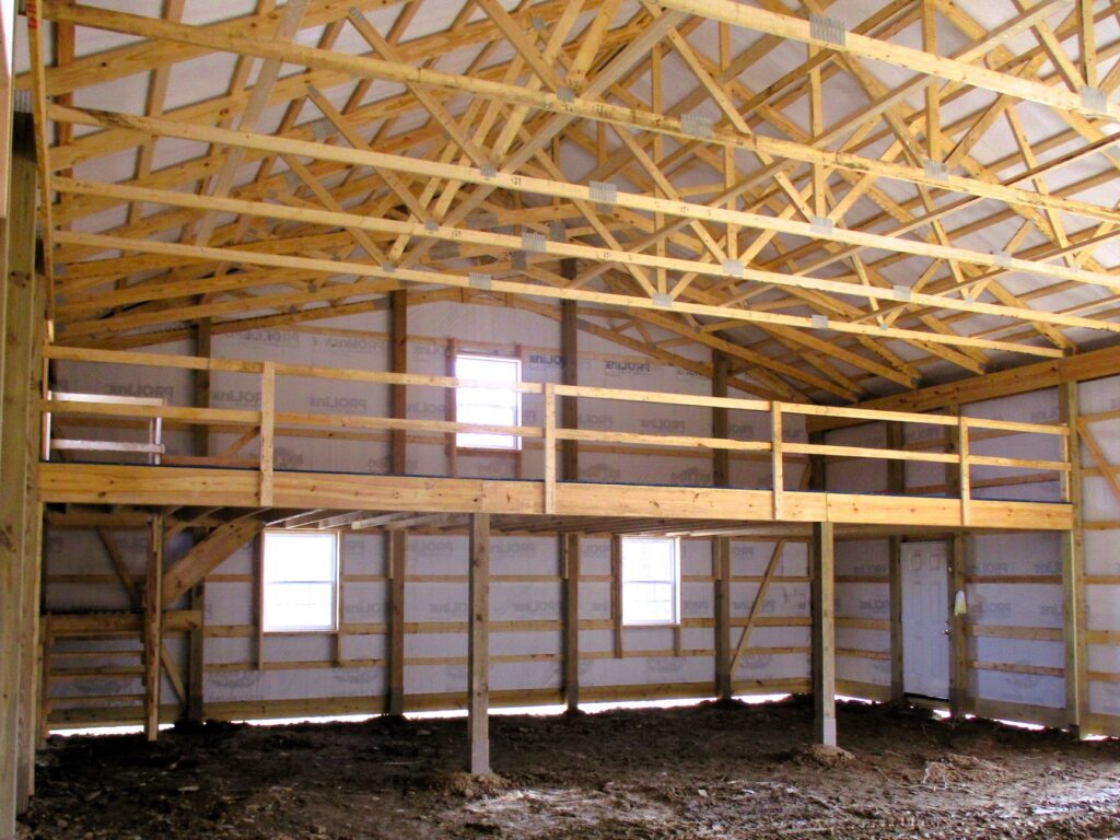 Attic & Loft Options For Pole Barns & Pole Buildings